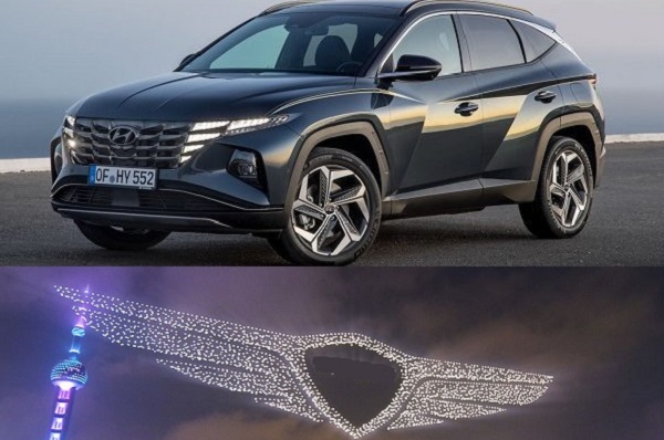 2021 Hyundai Tucson Drone gösterisi. Yeni Tucson. 2021 Tucson.