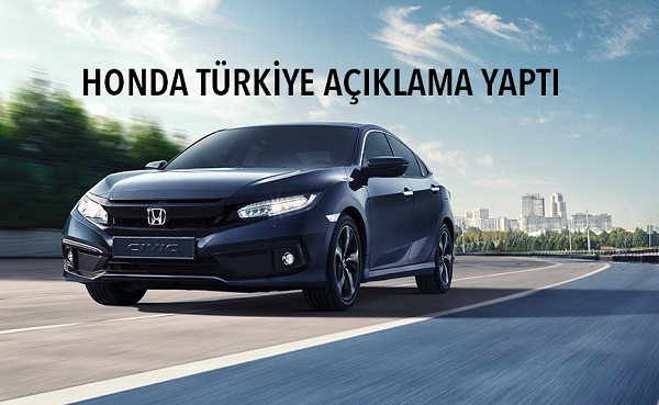Honda Türkiye basın açıklaması 2021. 0 km araba. 2021 model araba.