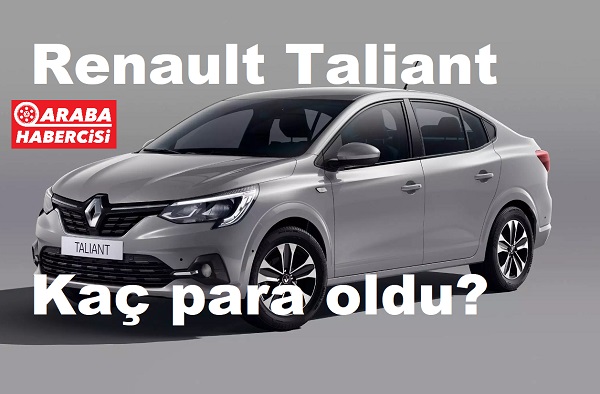 Renault Taliant Fiyat Listesi Aralık 2022. Renault zam. Taliant zam.