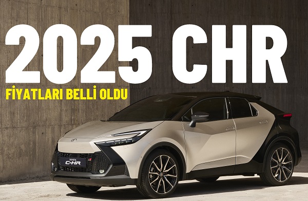 Toyota CHR Ocak 2025. Toyota Fiyat Listesi Ocak 2025 0 km.